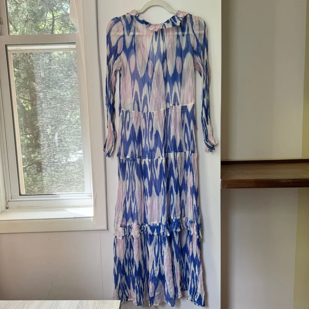 Anthropologie | Dresses | Anthropologie The Marais Printed Chiffon Maxi ...